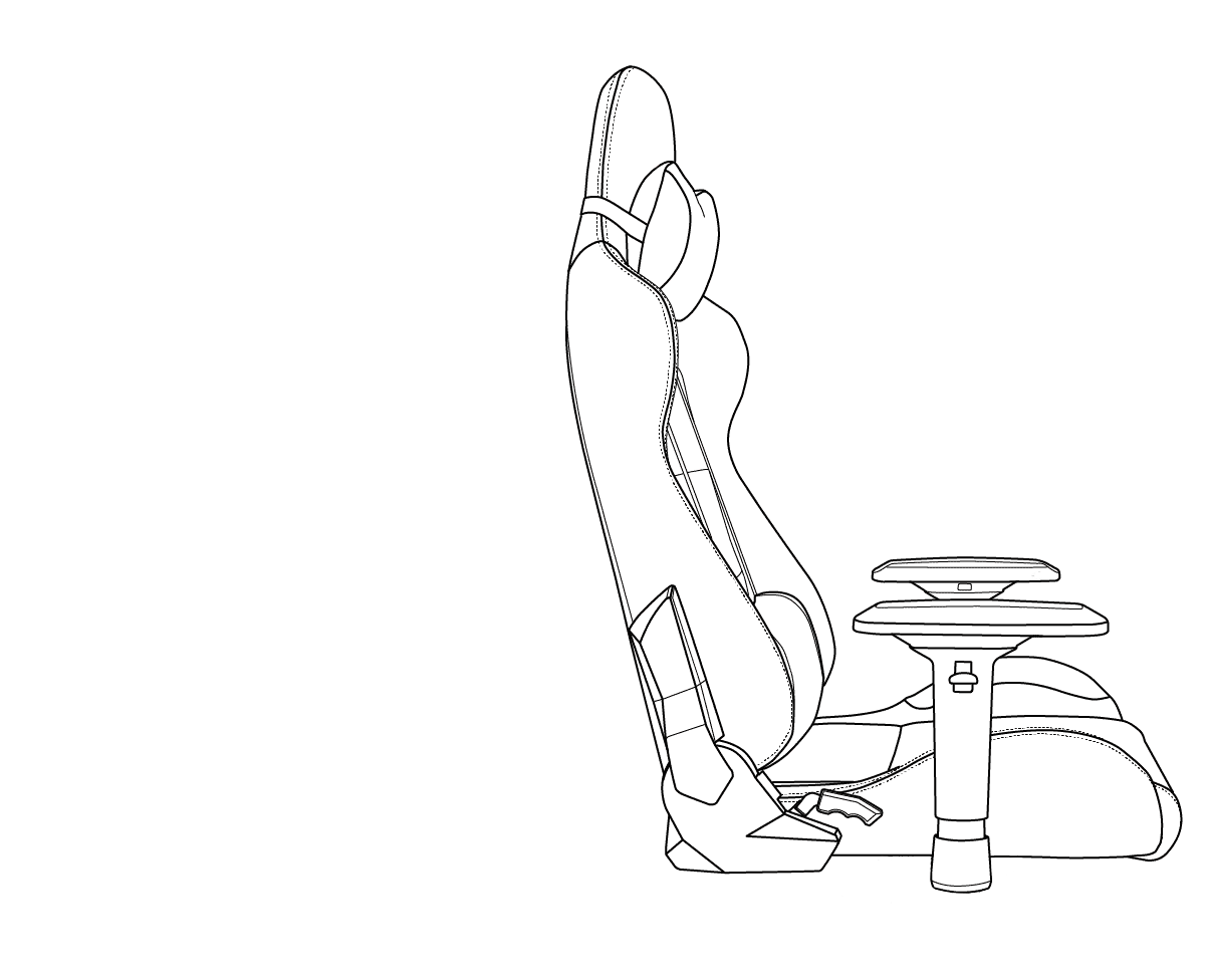 TS83 Black GameMaster Series Gaming Chair – Techni Sport