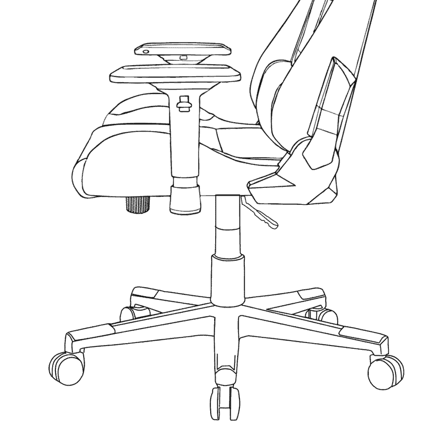 TS83 Black GameMaster Series Gaming Chair – Techni Sport